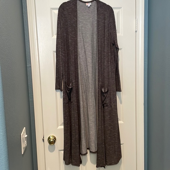 LuLaRoe | Sweaters | L Brown Lularoe Sarah Duster Sweater | Poshmark